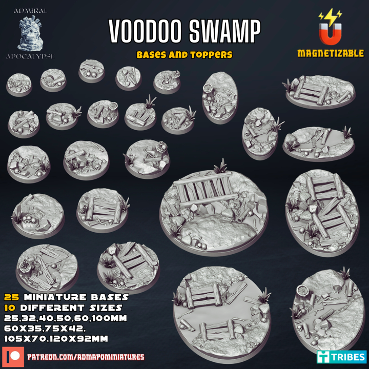 3D Printable Voodoo Swamp Set (Pre-supported Bases and Toppers) by ...