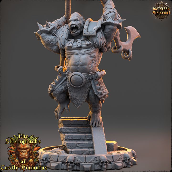 3D Printable Kael Ithron - The Strongbacks of Castle Primatus by ...