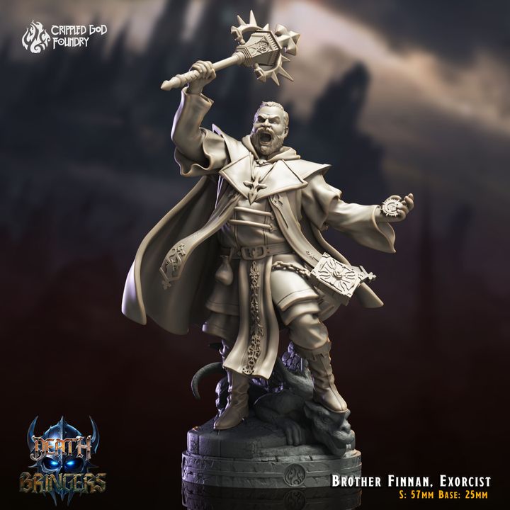 3D Printable Brother Finnan, Exorcist by Crippled God Foundry