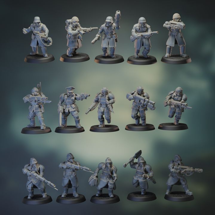 3D Printable Lord of Wrath and Modular Infantry BUNDLE by Mysterious Stew