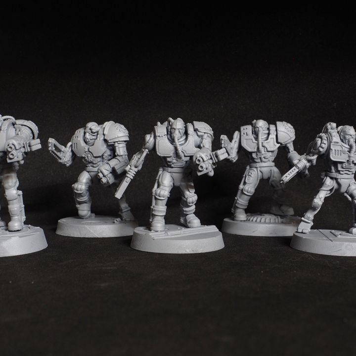 3D Printable Caedes Pattern Combat Cyborgs by Rizzenvoth