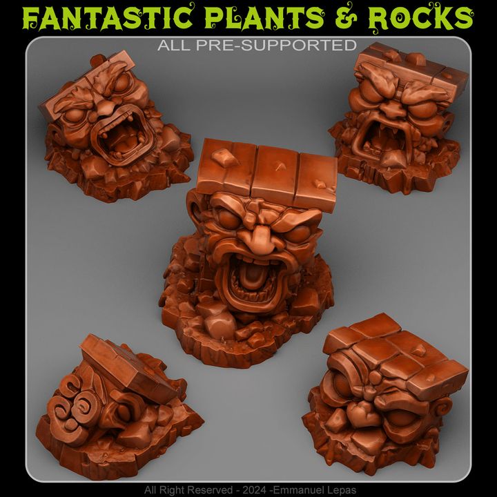 3D Printable CURSED TOTEMS by Fantastic Plants And Rocks