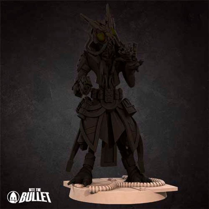 3D Printable Space Locust Technomancer (2 Versions) by Bite the Bullet