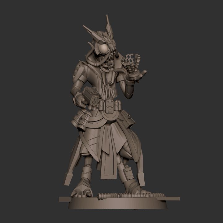 3D Printable Space Locust Technomancer (2 Versions) by Bite the Bullet