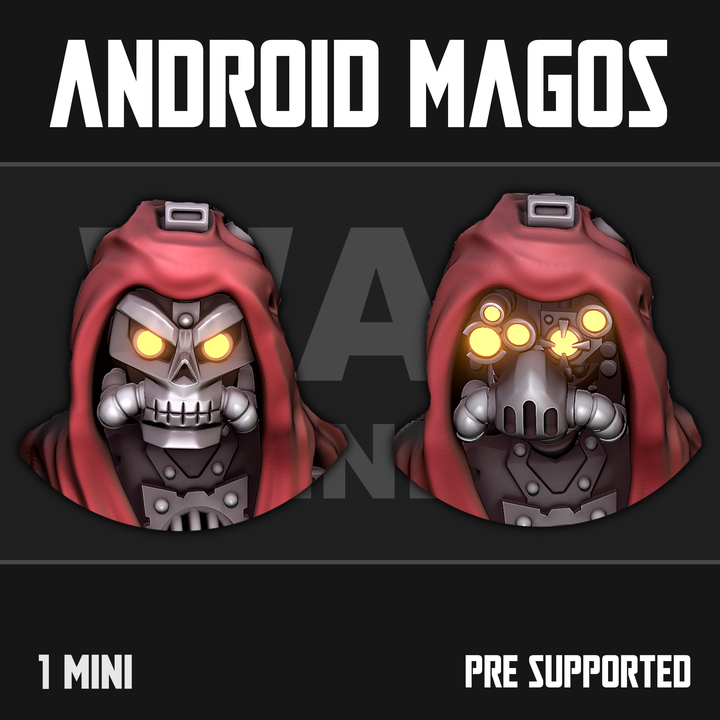 3D Printable Chaos Android Magos by War Scenery