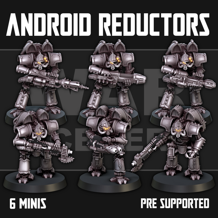 3D Printable Chaos Android Reductors by War Scenery