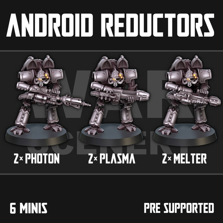 3D Printable Chaos Android Reductors by War Scenery