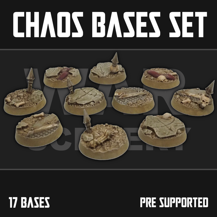 3D Printable Chaos Bases by War Scenery