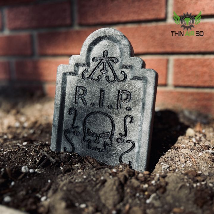 3D Printable Halloween Gravestones by Thin Air 3D