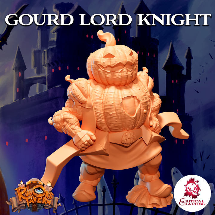 3D Printable Gourd Lord Knight by Dillon Olney