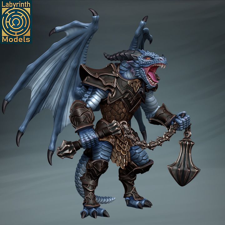 3D Printable Dragon Cult Collection Vol. 2 - 32mm scale by Labyrinth Models