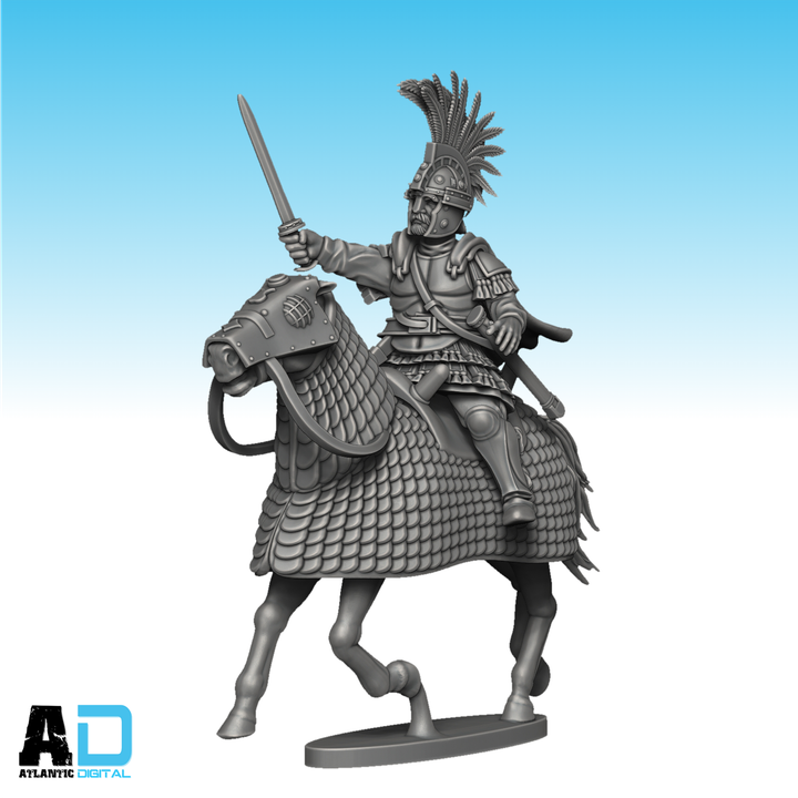 3D Printable Late Roman Commander (Musculata) by Wargames Atlantic