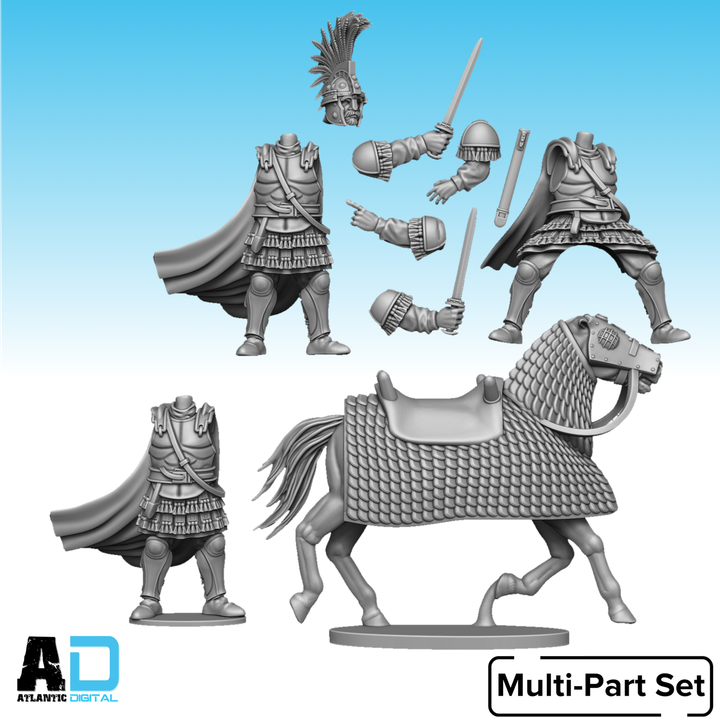 3D Printable Late Roman Commander (Musculata) by Wargames Atlantic
