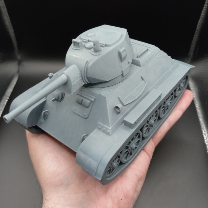 3D Printable T-34 Toon Tank 3D print model STL by Radu Burlea