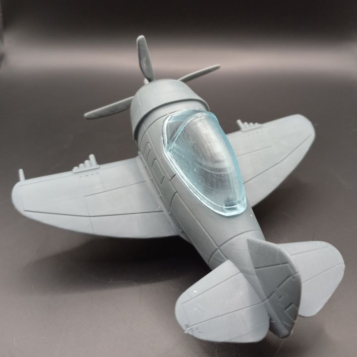 3D Printable P-47 Thunderbolt Egg Plane 3D print model STL by Radu Burlea