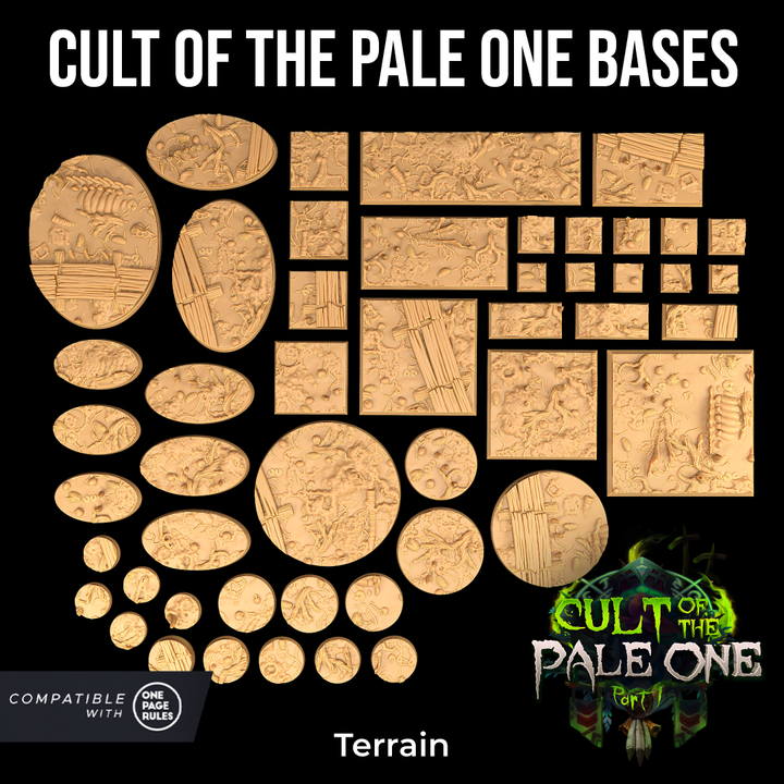 3D Printable Bases | Cult of the Pale One Pt. I by The Dragon Trappers ...