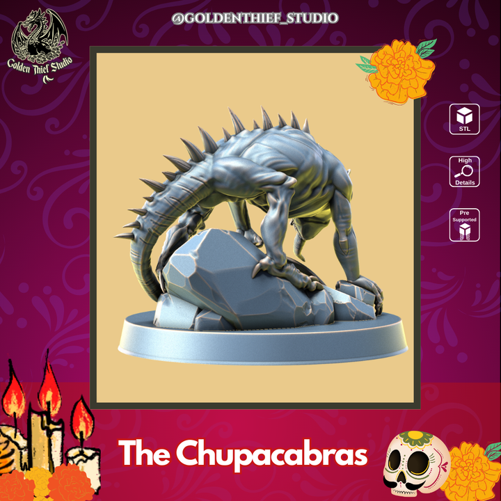 3D Printable The Chupacabras I Diablo's Lottery by Golden Thief Studio