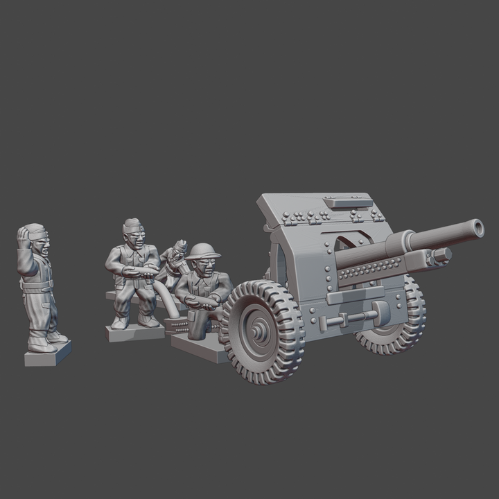 3D Printable British WW2 OQF 18/25pdr Howitzer WWII-AR-GB-2 by Turner ...
