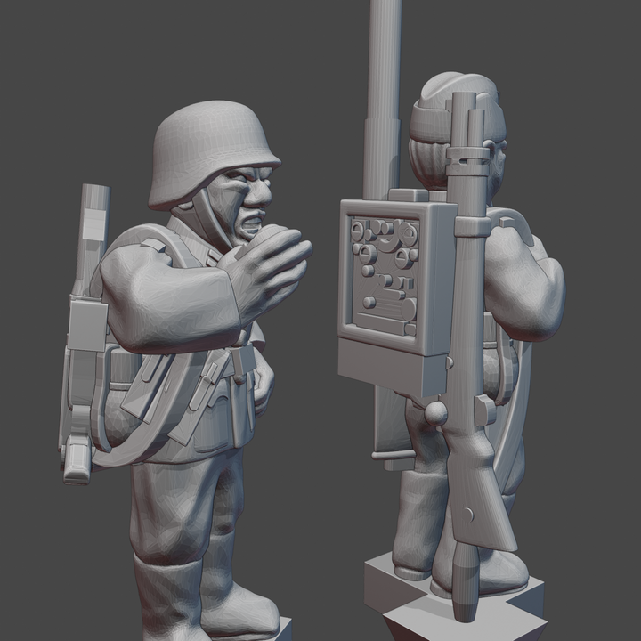 3D Printable German WW2 Radiomen (1939-43) in Jackboots WWII-DE-8 by ...