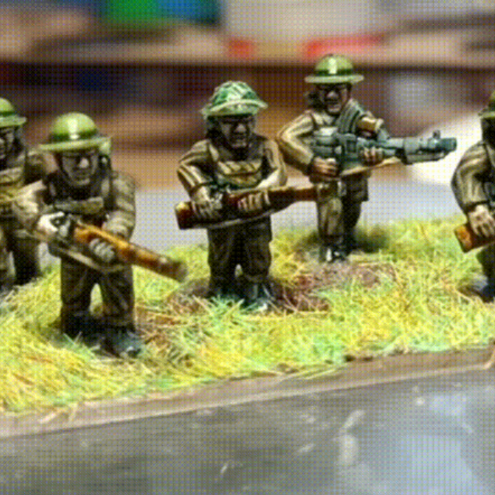 3D Printable British WW2 Riflemen (1939-45) with & without Respirators ...