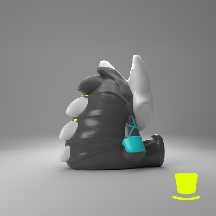 3D Printable Chibi Skull Kaiju by OBUNAGA 3D