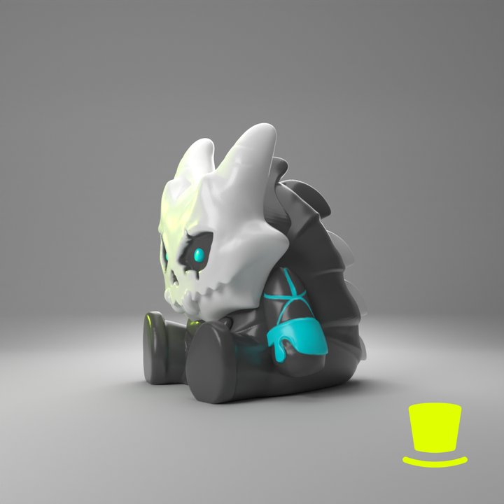 3D Printable Chibi Skull Kaiju by OBUNAGA 3D