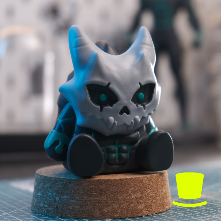 3D Printable Chibi Skull Kaiju by OBUNAGA 3D