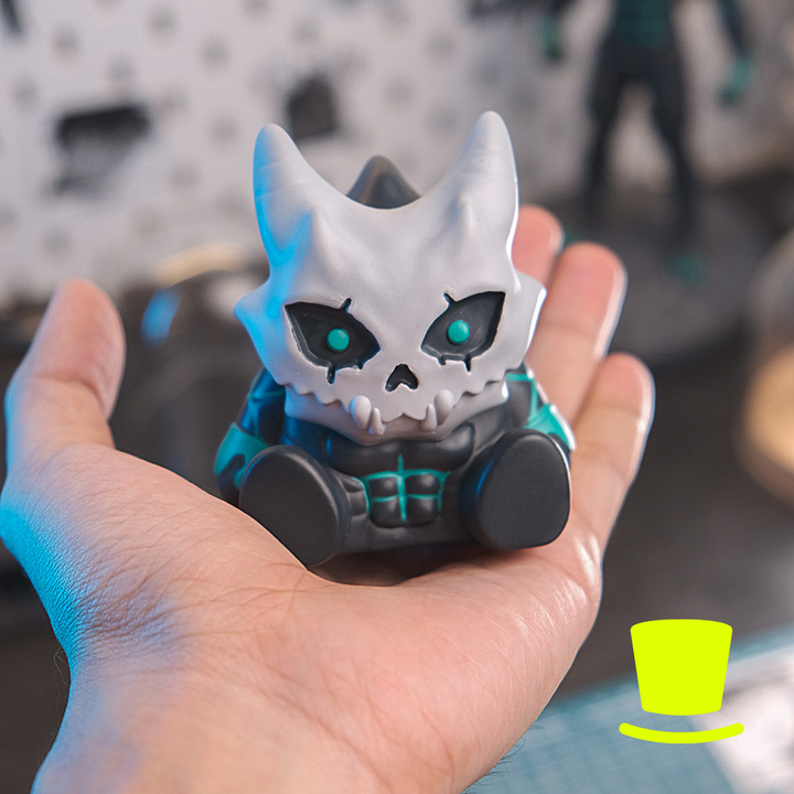 3D Printable Chibi Skull Kaiju by OBUNAGA 3D