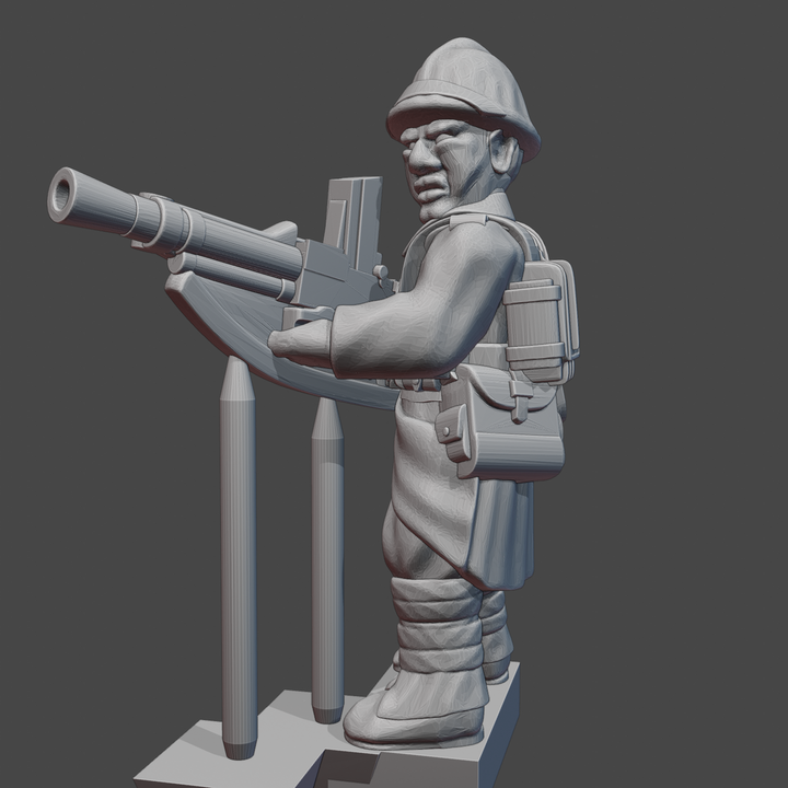 3D Printable French WW2 M24/29 Gunners (1939-40) in Double-breasted ...