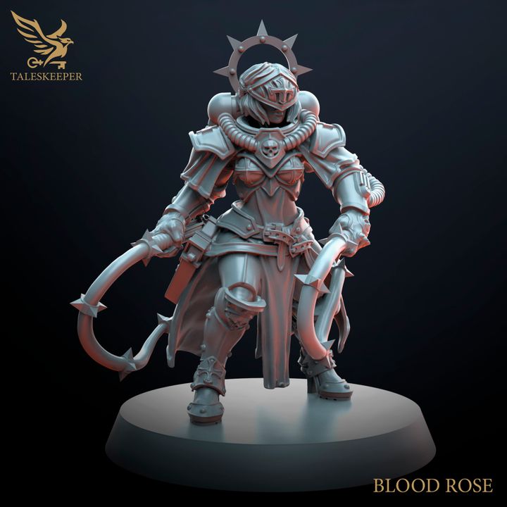3D Printable BLOOD ROSE by Tales Keeper