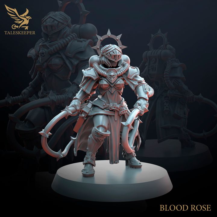 3D Printable BLOOD ROSE by Tales Keeper