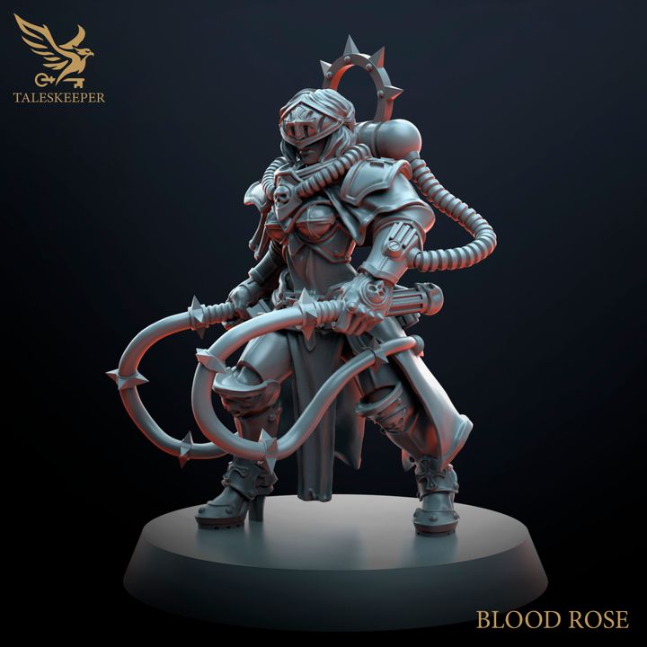 3D Printable BLOOD ROSE by Tales Keeper