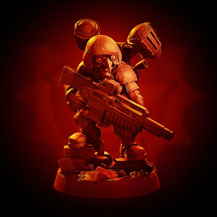 3D Printable MrModulork's Goblin Sky Korps Rifles by MrModulork