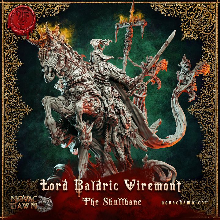 3D Printable Lord Baldric Viremont of Ashenfall - 32mm by Novac Dawn