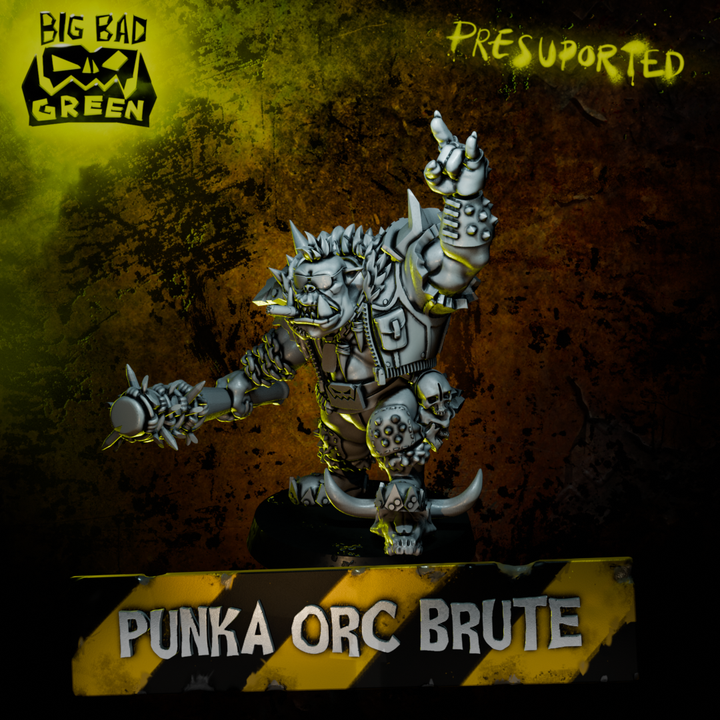 3D Printable PUNKA ORC BRUTE (V1) by BIG BAD GREEN