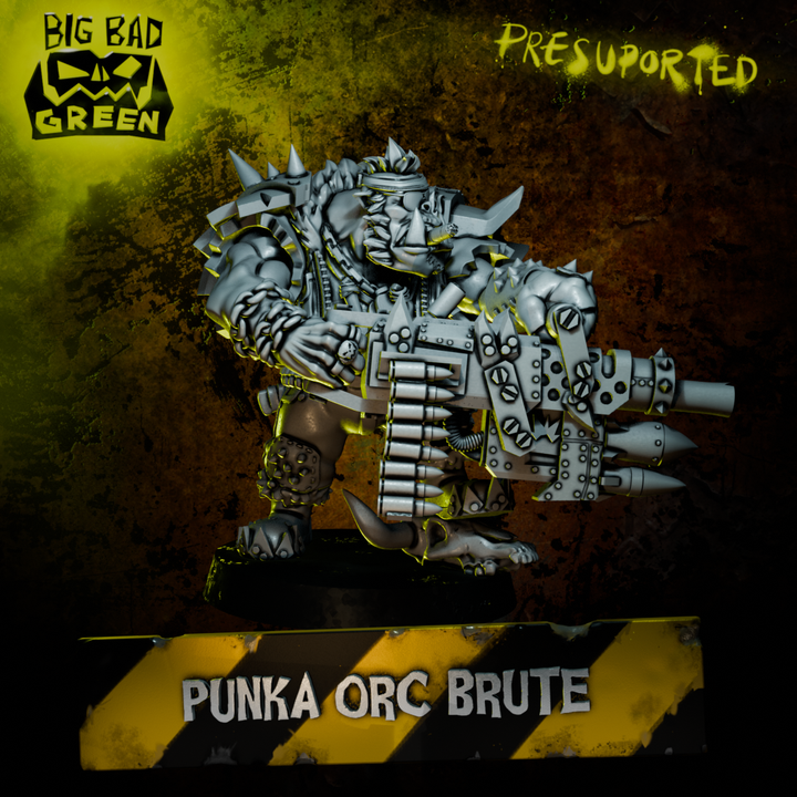 3D Printable PUNKA ORC BRUTE (V2) by BIG BAD GREEN