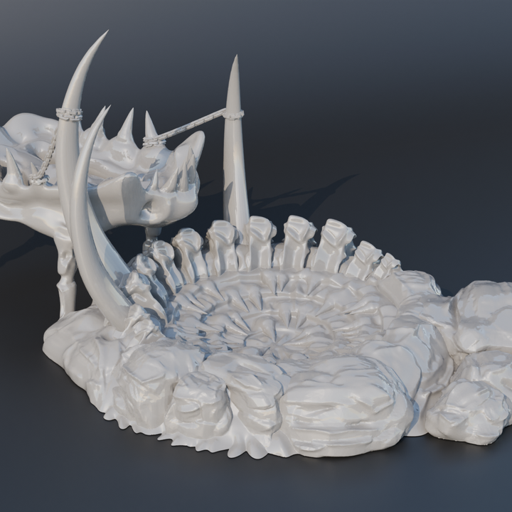3D Printable Ogre Mouth Hole Terrain by Matt_3D_Artist
