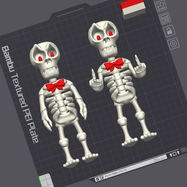 3D Printable Vampire Skeleton by 3DGeex