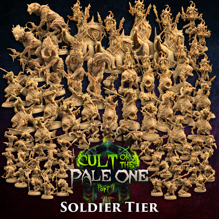 3D Printable Cult of the Pale One Pt. I | Soldier Tier | PRESUPPORTED ...