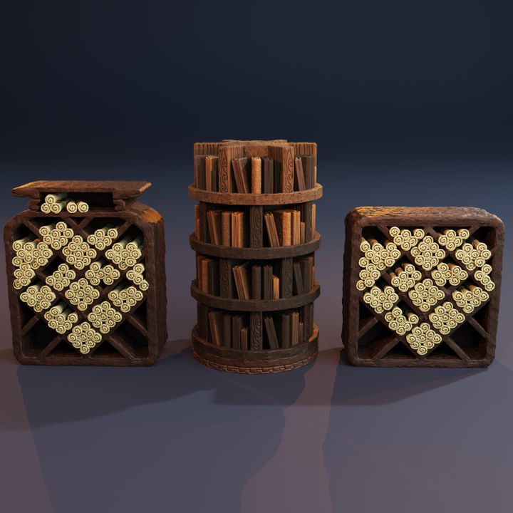 3D Printable Library Furniture by Krakulu