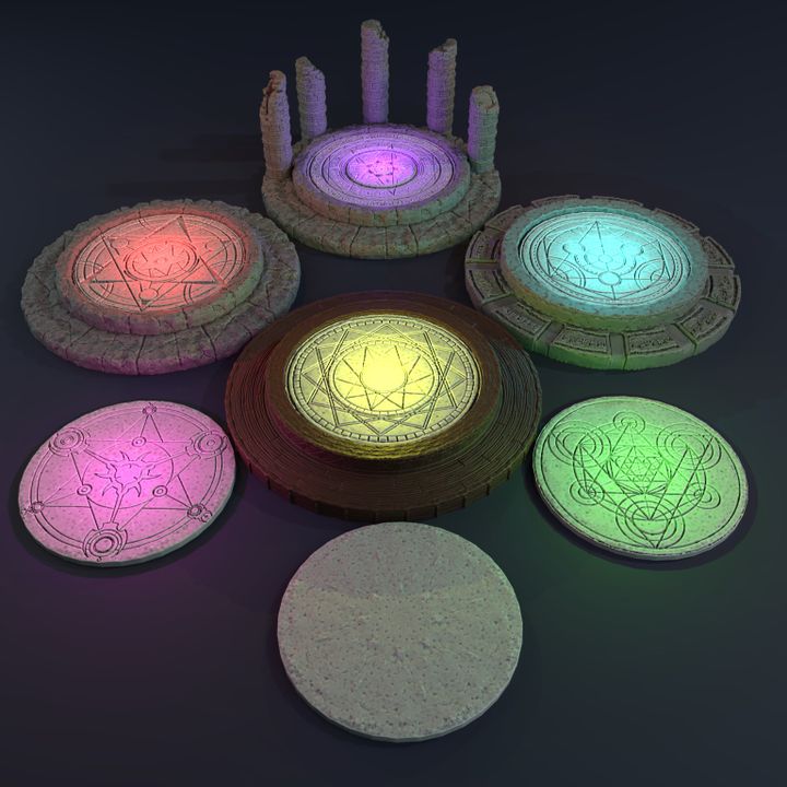 3D Printable Teleportation Circles by Krakulu