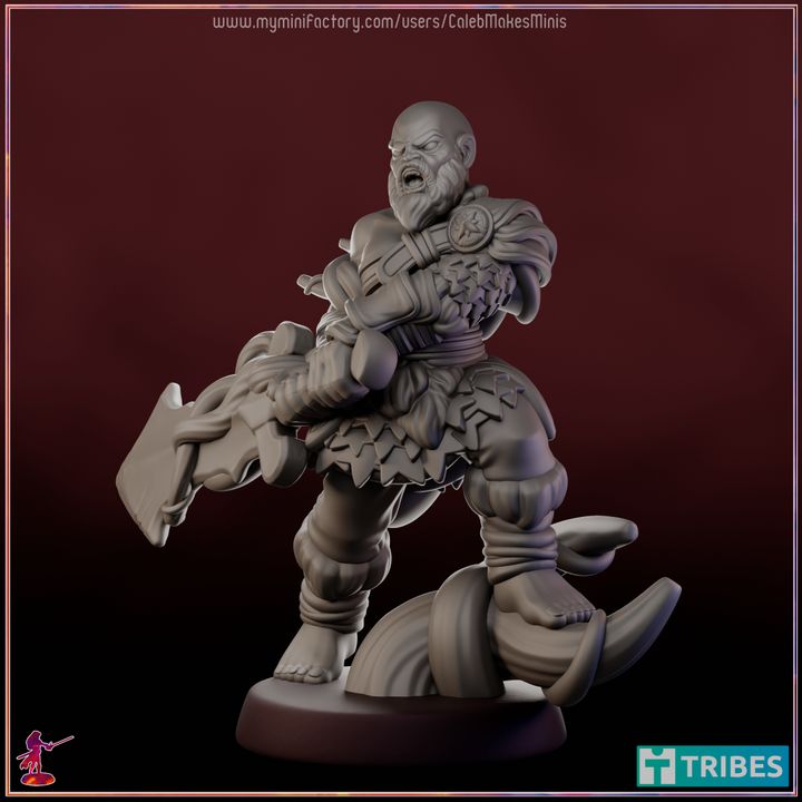 3D Printable "Augnauk Munakiala" - Goliath Barbarian (Path of the World ...