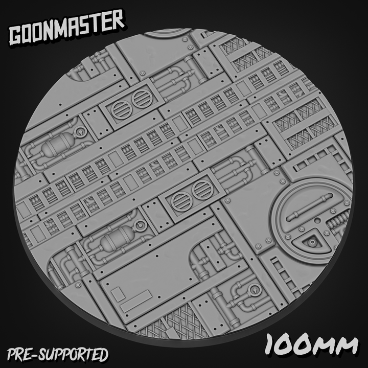 3D Printable Industrial Sci Fi Floor Base Set by Goon Master