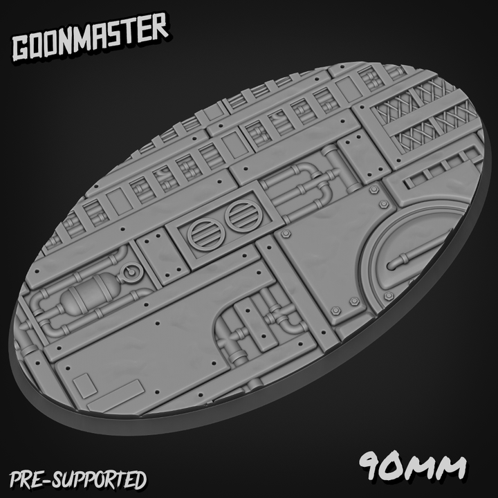 3D Printable Industrial Sci Fi Floor Base Set by Goon Master