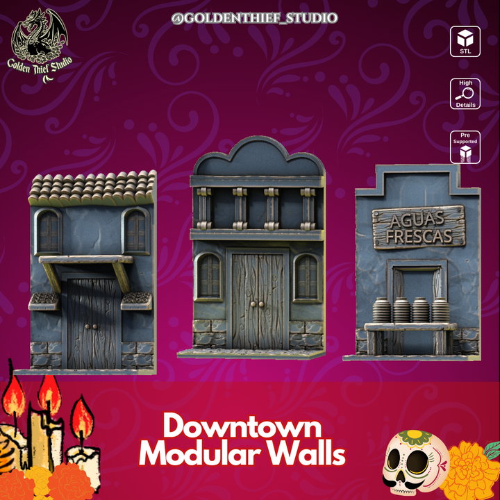 3D Printable Entrace, Bridge & Modular Walls I Diablo's Lottery by ...