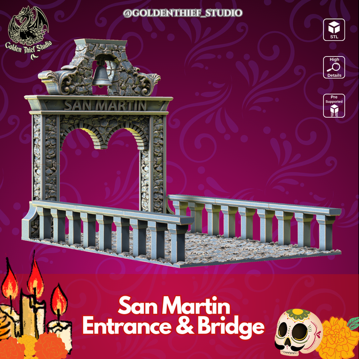 3D Printable Entrace, Bridge & Modular Walls I Diablo's Lottery by ...