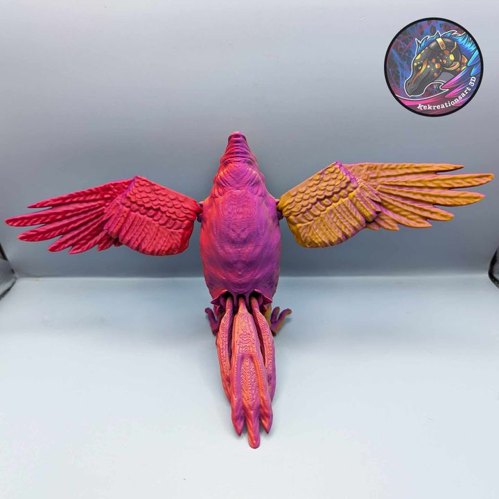3D Printable Flexi Cardinal by Kirsten M