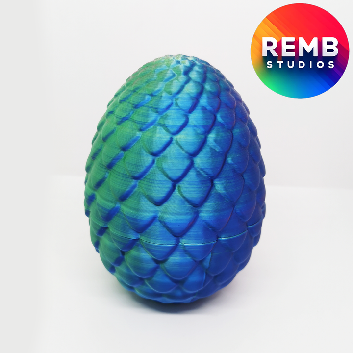 3D Printable Print-in-Place Dragon Egg Remb Studios, STL file for 3D ...