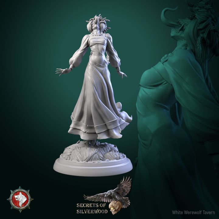 3D Printable Noonwraith set 6 miniatures 32mm pre-supported + dnd 5e ...