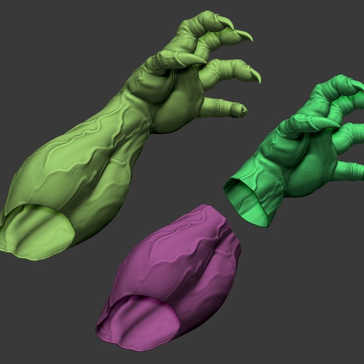 3D Printable Monster Arm Armor Decoration And Wearable - Halloween ...